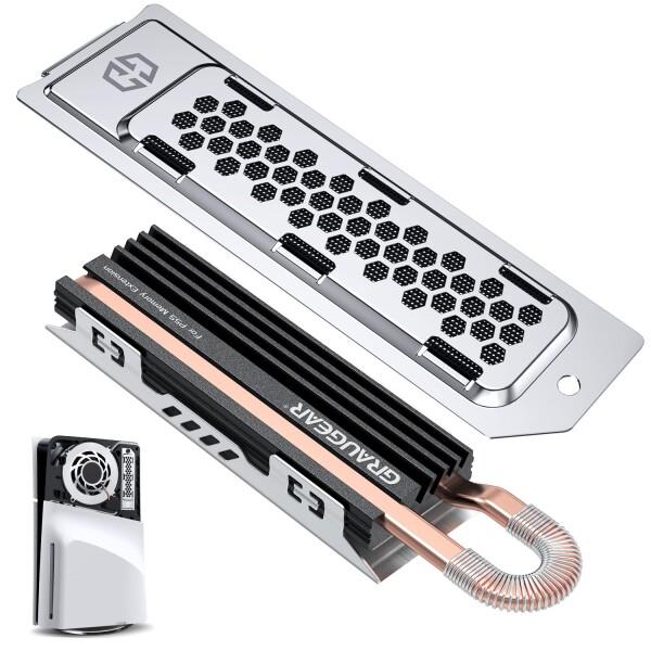 GRAUGEAR PS5 Pro/Slim専用のM.2 2280 NVMe SSDヒートシンク、PlayStation 5 Pro/Slim対応の拡張スロットカバーと交換するタイプのヒートシンクについては、ダイレクトタッチヒート銅製ヒートパ...