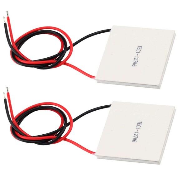 VKLSVAN 2個 TEC1-12706 ペルチェ素子 半導体熱電 半導体冷却片 熱電冷却モジュール 40x40mm商品コード：49079578827型番：001TEC1-12706半導体熱電クーラーペルチェタブレット小型の除湿器のペルチ...