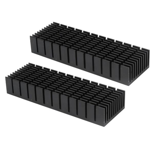 2Pcs ヒートシンク 黒溝放熱板 冷却フィン アルミ製 熱暴走防止 散熱モジュール 120x40x20mm 粘着付き 高効率冷却 軽量設計 PC冷却 3Dプリンター対応商品コード：49079578877型番：MEAPUXIN41yop7f...