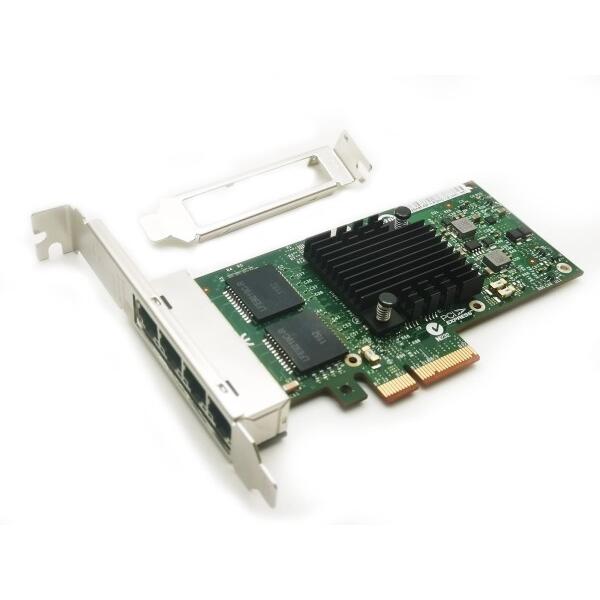 1GbE イーサネットカード I340-T4 クアッドRJ-45 銅ポート PCIE X4 イーサネットサーバーネットワークアダプター(NIC) E1G44HTBLK 互換Intel 82580チップ ロープロファイルブラケット付く商品コー...