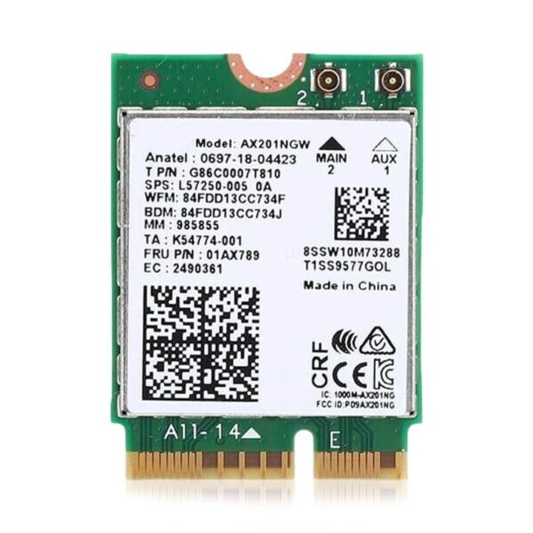 HighZer0 Electronics AX201 WiFi 6 Card | Dual Band Wi-Fi | 2.4 Gbps | CNVio2 M.2 Wifi Card for PC | Supports Bluetooth 5...