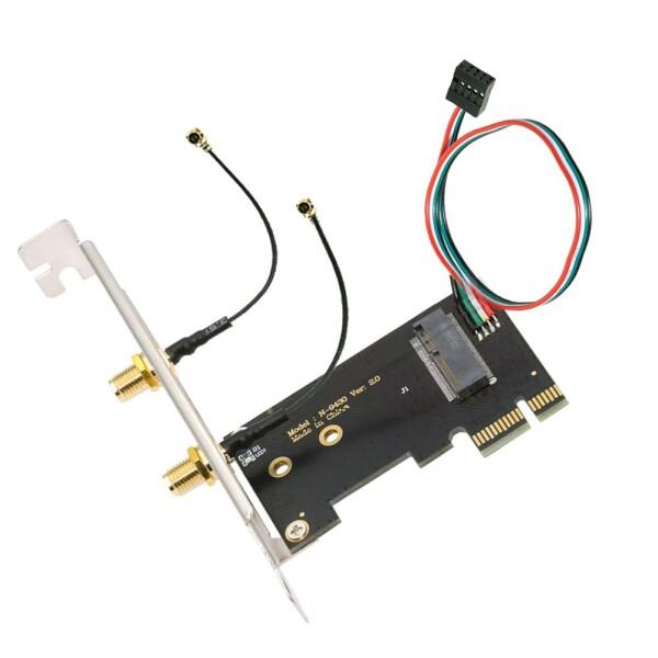 xiwai ワイヤレスネットワークカードアダプター NGFF A/Eキー WiFiカード M.2 NGFF Key-M NVME SSDアダプター AX200 WiFi 6 Bluetooth 5.1用商品コード：49079579590型番...