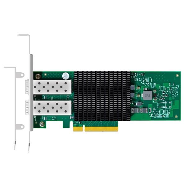 GLOTRENDS ST7442 2ポート 10Gb SFP+ ネットワークカード（イーサネット PCIe NIC）Broadcom BCM57412 コントローラー搭載、PCIe 3.0 x8 インターフェース、RDMA（RoCE v1/...