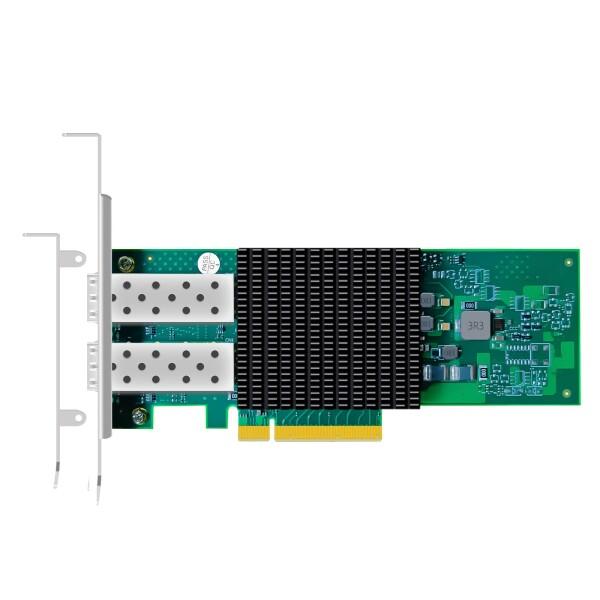 GLOTRENDS ST7477 2ポート 10Gb SFP+ ネットワークカード（イーサネット PCIe NIC）Broadcom BCM57302 コントローラー搭載、PCIe 3.0 x8 インターフェース商品コード：49079579...