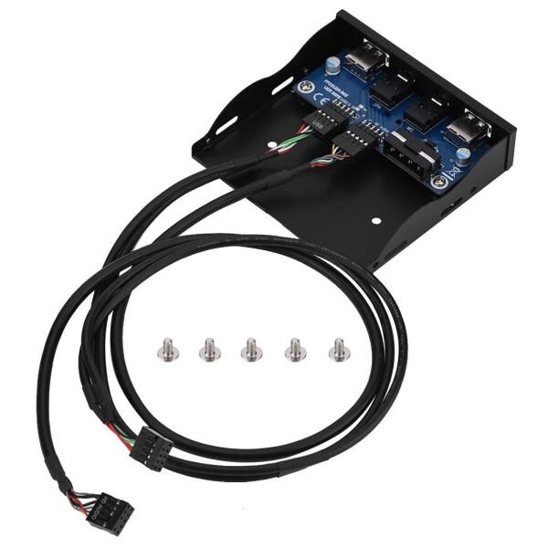 Richer-R フロッピーフロントパネル USB2.0 HD-AUDIOフロッピーフロントパネル 3.5 "9ピン to 2USB2.0インターフェイス マイクオーディオ商品コード：49079580191型番：Richer-R19ic7q...