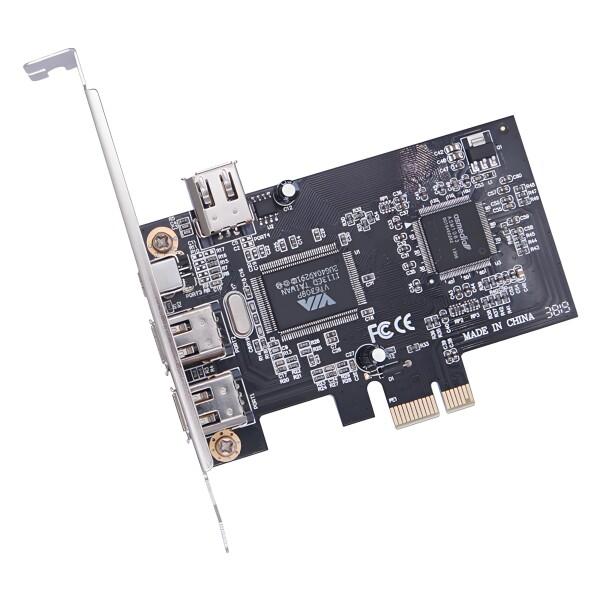 CY カード PCI-E 1X 4X 16X - Firewire 400 キャプチャカード IEEE 1394a PCI Express 4 ポートカード 6 ピンおよび 4 ピン IEEE-1394 400Mbps アダプタ Windo...