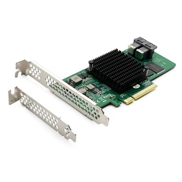 10Gtek 12G 内蔵 PCI Express SAS/SATA HBA Raid コントローラ カード、Broadcom SAS 3008、9300-8I相当、Raid 0/1/1E/10 をサポート商品コード：49079580199...
