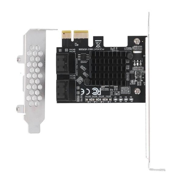 SATA3.0 - PCIe 拡張カード、4 ポート PCIe 3.0 アダプター、WIN7、WIN8、WIN10、WIN11、LINUX 用 6Gbps ハードドライブ変換カード商品コード：49079580206型番：Yanmig70qp...