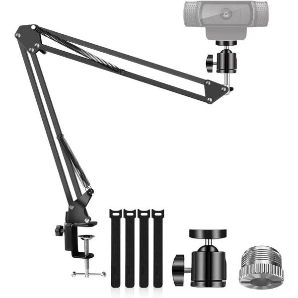 Etour カメラアーム webカメラスタンドBRIO 4K C920 C920S C922 C922x C925e C930 NexiGo N60に対応 YouTube/Tiktok/LIV/生放送/会議に適用 ブラック商品コード：490...