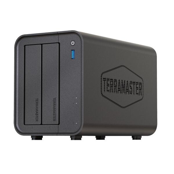 TERRAMASTER NASキット 2ベイ F2-425 デスクトップ Intel N5095 クアッドコアCPU 4GB DDR4 RAM、2.5GbE、USBポート 2 * 10Gbps 1 * 5Gbps、個人、ホーム向けネットワー...
