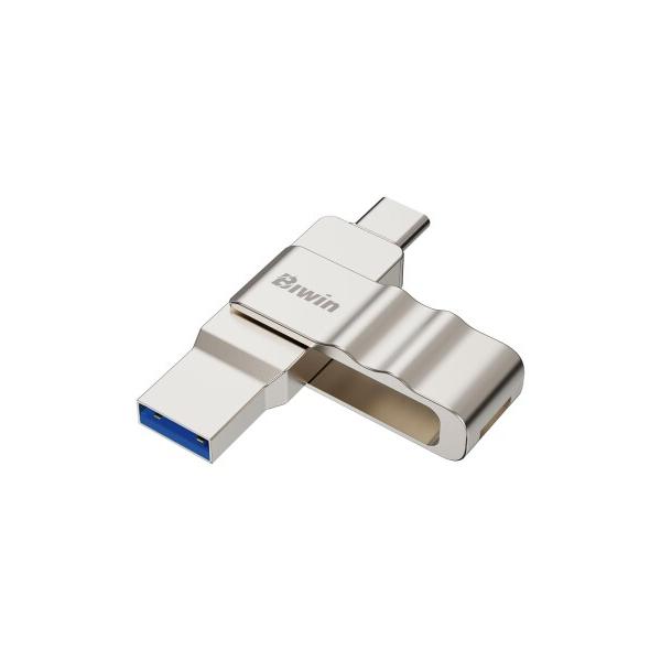 Biwin UD150 USB メモリ Type-C/A 2in1 回転式 256GB USB 3.2 高速 最大読出速度150MB/s 金属製 軽量&amp;耐久性 USB-C/Aデュアルコネクタ商品コード：49079583283型番：U...