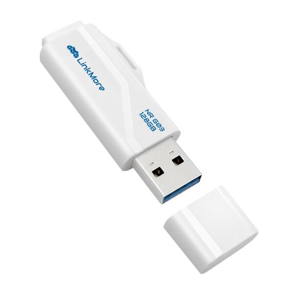 LinkMore NR G03 128GB USBメモリ USB3.2商品コード：49079583522型番：NR-G03サイズ：128GBカラー：ホワイトインターフェース:USB 3.2 / 容量:128GB最大読取り速度:100MB/s...