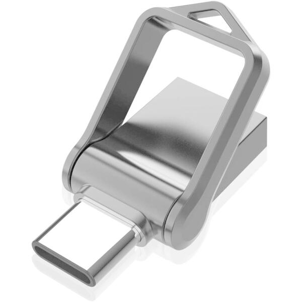 KOOTION USBメモリ32GB Type Cメモリ USB3.0 2in1 OTG デュアルメモリ メモリースティック キーリング付き 金属 防水360度回転デザイン フラッシュドライブ 高速データ転送 スマホ/Windows/ノート...