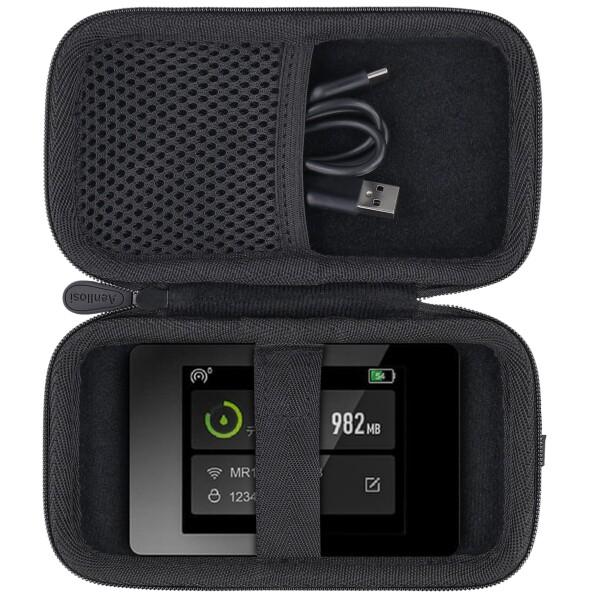 リチャージWiFi モバイル ポケット WiFi ルーター モバイルルーター 専用収納ケース（ケースのみ）-Aenllosi商品コード：49079584158型番：A333カラー：ブラック【合理的な保管】Aenllosi 収納ケースは、リチ...
