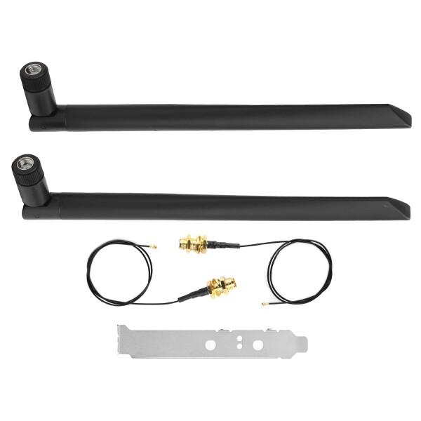 Vbestlife 2個の4からSMAケーブル ネットワークアンテナ M.2 WiFi用 Bluetooth外部延長+2個の8DBアンテナ商品コード：49079584171型番：Vbestlifeq3zoxw1s6c7163カラー：ブラック...