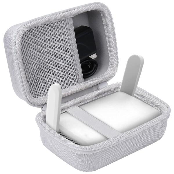 （ケースのみ）GL.iNet WiFiルーター GL-SFT1200 (Opal)/GL-MT3000 (Beryl AX) /GL-AXT1800 (Slate AX)/GL-A1300 Secure専用収納ケース,オフホワイト-Aenl...