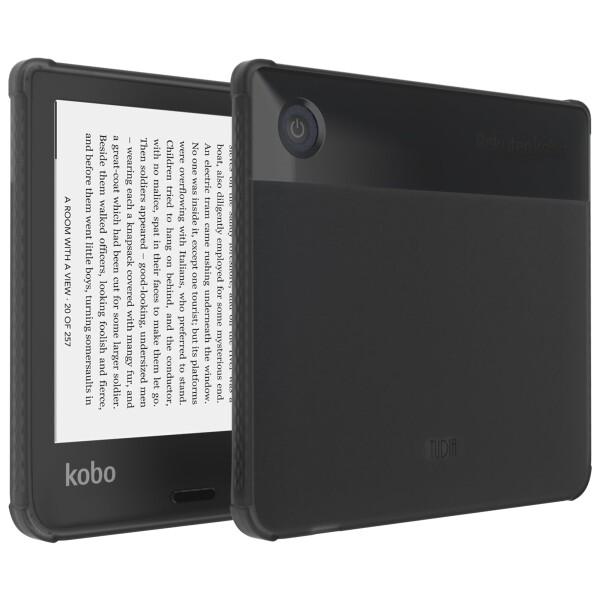 「指紋防止」TUDIA SKN Kobo Libra 2 用 ケース7" eReader カバー (2021年発売)、 耐衝撃スリム黄変防止シリコンゲルグリップ軽量電子書籍リーダー用マット TPU バンパー - フロストブラック商品コード：...