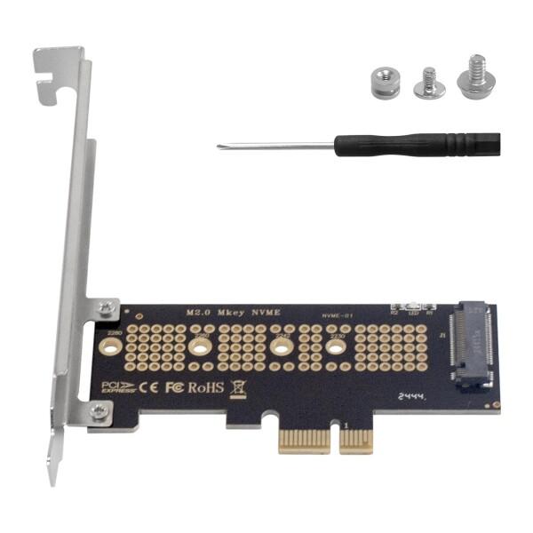 Duttek M2 PCIE 変換アダプタ M.2 NVME PCI-e 4.0 X1 NVME 2230/2242/2260/2280 M.2 NVMeソリッドステートドライブ用PCIe X1アダプタ、PCIE X1 M.2 NVMEプロ...
