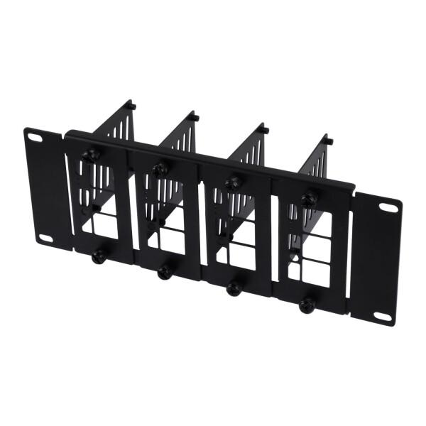 GeeekPi 25.4cm (10インチ) 2U ラックマウント Raspberry Pi 5/4B用、最大4枚のRaspberry Pi 5/4Bボードを収納可能、DeskPi RackMate T0/T1/T2/10インチサーバーラッ...