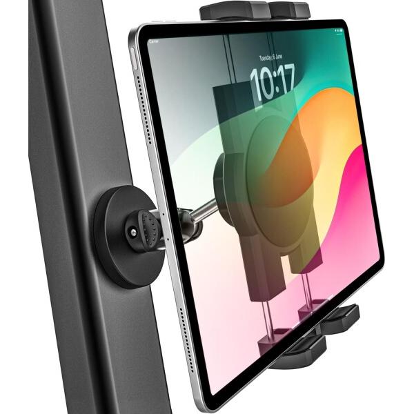 Charchendo タブレットホルダー マグネットipad スタンド マグネット 携帯スタンド 磁気ベース 冷蔵庫/倉庫/キッチン/フィットネス器具/壁掛け/メタルラック/ホワイトボード/車載用 360度回転 角度自由調整 軽量 対応機種...