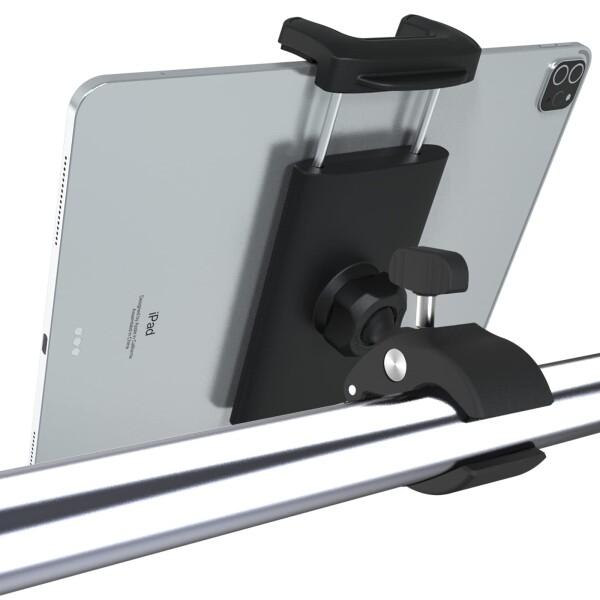 woleyi 自転車 タブレットホルダー バイク タブレット スタンド フィットネスバイク取付 iPadホルダー ロードバイク iPadスタンド ベビーカー スマホマウント 360度回転 安定性 脱落防止 取り付け容易 4-13インチ多機種...