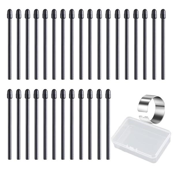 QuickYen Wacom Pro Pen 2用替え芯 標準芯 交換用ペン先 ワコムプロペン2用 ブラック ペンタブ 芯 高感度 高耐摩耗性 描画 ペンタブレット用 (保管ケース・芯抜き付き)商品コード：49079586510カラー：ブラ...