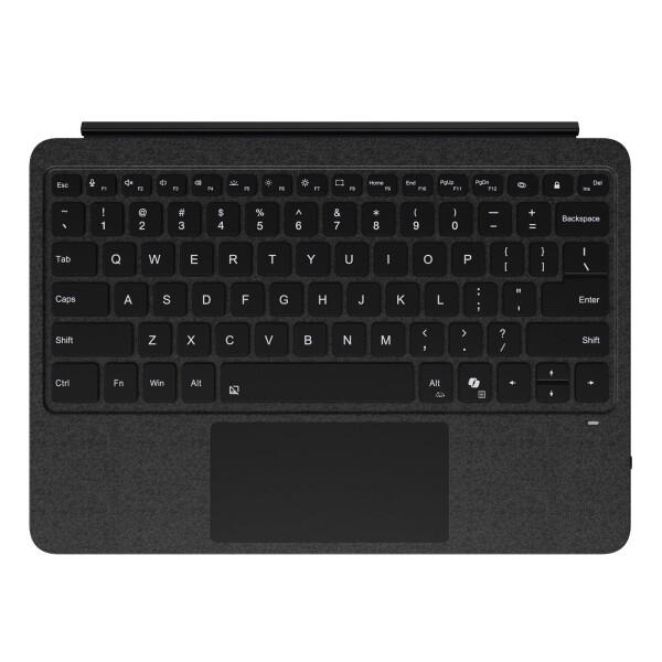 Surface Pro 12インチ (第12世代/2025年) 用 キーボード ワイヤレス サーフェス タブレットのキーボード タッチパッド付き 7色バックライト Typ-C充電式 軽量 薄型 カバー兼用 磁気吸着 分離使用可 US英語配列...