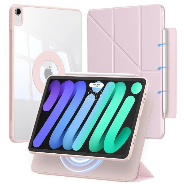 iPad mini7 ケース (A17 Pro、2024) iPad mini 第7/6世代 ケース 折りたたみスタンド 取り外し可能マグネットカバー 縦置き/横置きスタンド Pencil Pro/USB-C 対応 耐衝撃 耐落下保護商品コ...