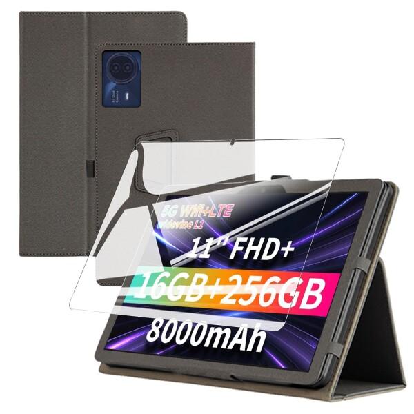 For ODEA S11 ケース フィルム セット ODEA タブレット 11インチ 保護ケース ガラスフィルム 軽量 カバー 角度調整 上質PU製 全方位カバー 耐衝撃 +保護フィルム1枚商品コード：49079587380型番：ODEA-...