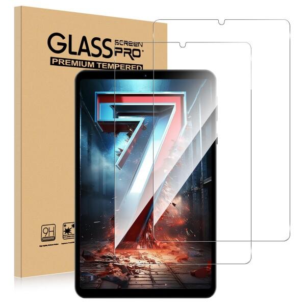 For Headwolf FPad7/FPad6/Fpad5/Fpad5 Pro/ Fpad7 Pro フィルム Kluso 旭硝子製 高硬度9H 防指紋 耐衝撃 飛散防止 透過率99% 2.5D ラウンドエッジ加工 自動吸着 Headwo...