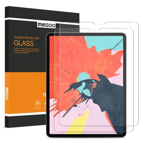 MEGOO iPad Pro 12.9 インチ強化ガラス保護フィルム，貼りやすい，高い光透過性，極上のタッチ感，耐油汚れ、指紋防止, iPad pro 12.9 インチ（2018/2020新型）専用保護フィルム商品コード：490795886...
