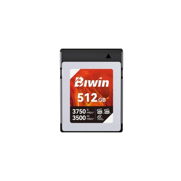 Biwin Amber CB500 CFexpress 4.0 TypeB 512GB メモリカード VPG400 最大読み出し速度3750MB/s 最大書き込み速度3500MB/s 超高速連写 最低3400MB/s継続書込速度 RAW撮影...