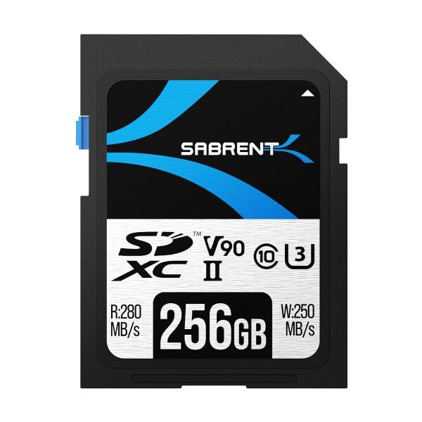 【発売日：2022年04月24日】SABRENT SDカード 256GB、SDカード V90、メモリーカード、UHS-IIメモリーカード、280MB/秒の高速転送、キヤノン、富士フイルム、パナソニック、ニコン、その他のあらゆるUHS-IIカ...