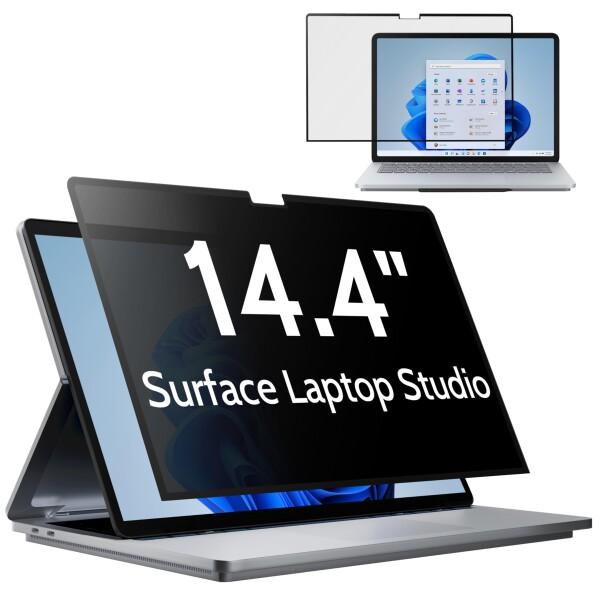 Surface Laptop Studio 2 (14.4インチ) 用覗き見防止、簡単にオン/オフ、取り外し可能 粘着式 プライバシーフィルター のぞき見防止 フィルム 反射防止 ブルーライトカット 、Surface Laptop 14.4...