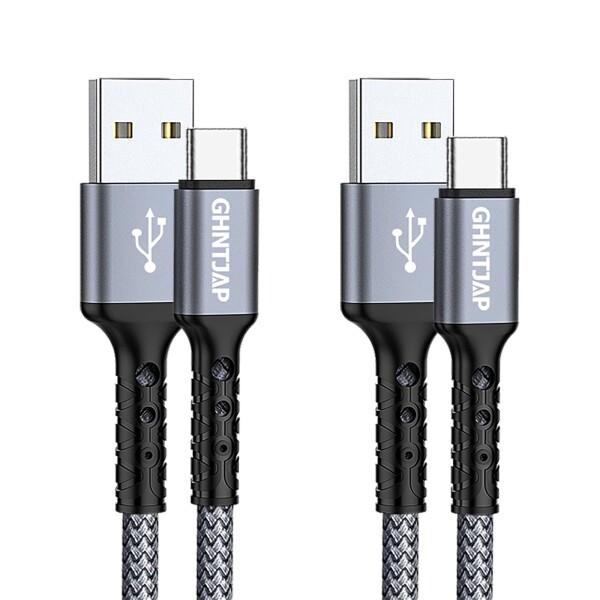 GHNTJAP USB Type C ケーブル 1.5M  USB A to USB C ケーブル 3A急速充電 QC3.0対応 iPhone15/Galaxy/Pixel/Xperia等タイプc機器対応 ナイロン編み商品コード：49079...