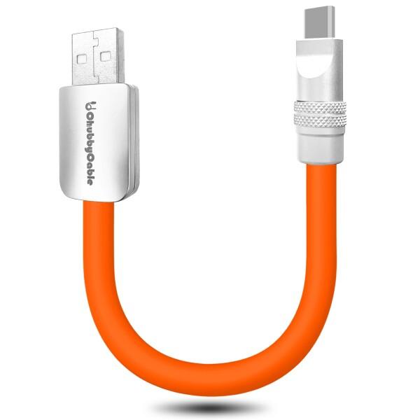 chubbycable USB-C to USB-Cケーブル 短い 240W急速充電 ソフトシリコン製 高耐久性 Type-Cケーブル 高速データ転送コード iPhone 17/16/15シリーズ iPad 対応（オレンジ、0.5m）商品コ...