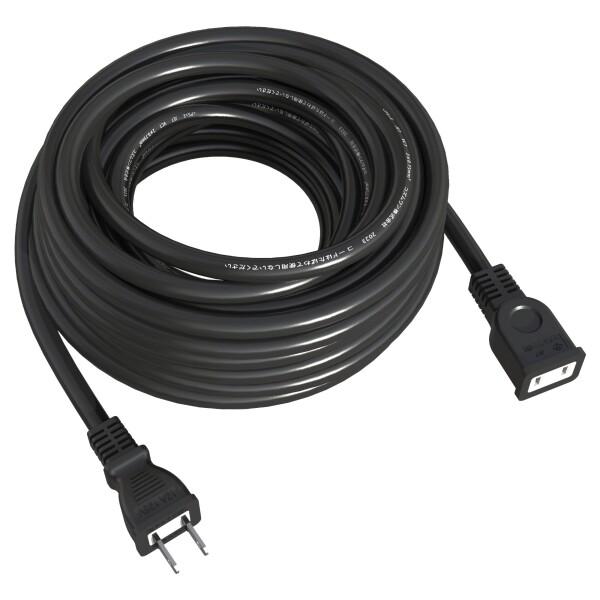 ANPEI-ELEC延長コード 10m 20m 延長ケーブル 連結可 電源ケーブル 電源コード 電源 分配コード 延長電源 電源増設 PSE 2芯 二重被覆 作業用 ソフトタイプ ブラック 耐寒 耐熱 耐摩耗 防塵 便利 コンパクト 高圧変...