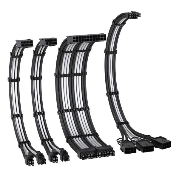 EZDIY-FAB PCIe 5.0 12VHPWR 電源専用延長スリーブケーブル、24ピン ATX/ 8ピンCPU /16 ピン (12+4) - 3X PCIE 8 ピンGPU、PSUケーブル延長 GPU RTX4080/4070Ti ...