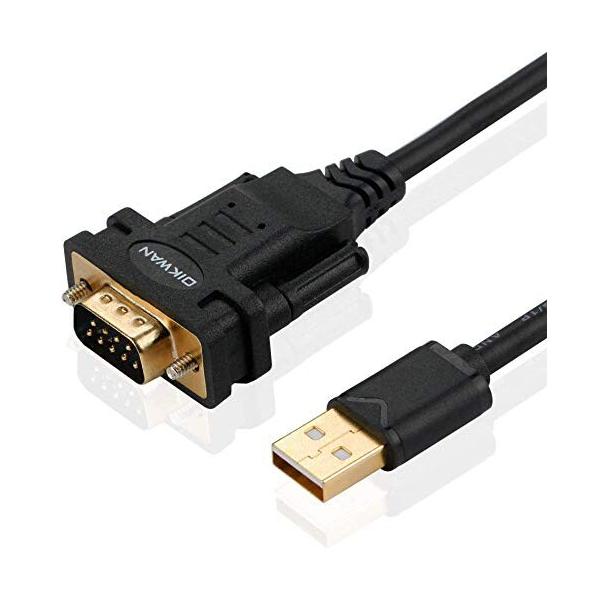 OIKWAN USB to RS232 USB Serial Adapter with FTDI Chipset USB 2.0 to Male DB9 Serial Cable for Windows 11,10, 8, 7, Vista...