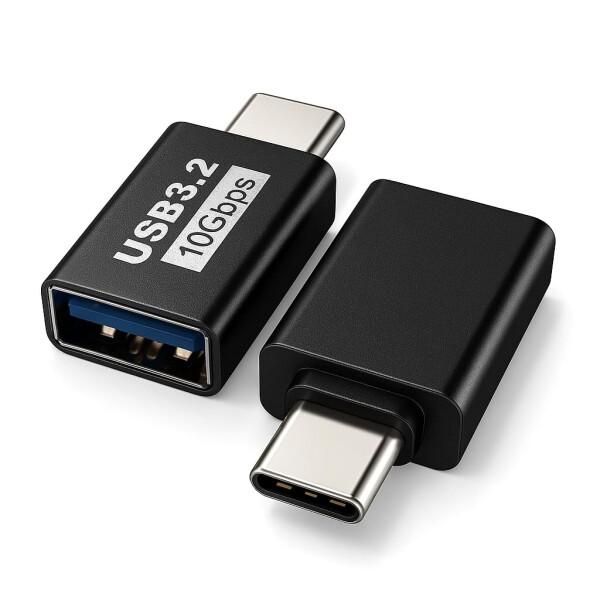 fine-R USB-A to USB-C 変換アダプター 2個セット 高速転送10Gbps Thunderbolt3対応 OTG機能 Mac Windows Android対応（AtoC3.2）商品コード：49079595649型番：At...