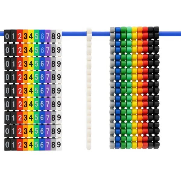 オーディオファン ケーブルマーカー 2mm - 4mm ケーブル 色分け マーカー 0から9番まで 各20個 (合計200ケ)商品コード：49079596108型番：AF-CMR200サイズ：2~4mm用 0~9まで各20個カラー：黒,茶,...