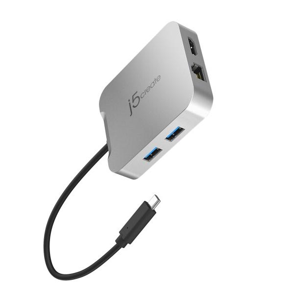 j5create USB C 5-in-1 ハブ - 4K60Hz HDMI 100W PD マルチハブ USB-A イーサネット2個 | Steam Deck MacBook ChromeBook XPS Surface Pro | wo...