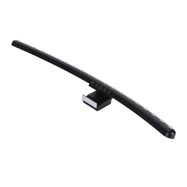 LED湾曲コンピュータモニターライトバー、2 In 1 RGBデュアル光源音声起動音楽リズムアイケアコンピュータモニターランプバー、仕事およびオフィス用商品コード：49079596374型番：VBESTLIFEzbsgakgncuカラー：ブ...