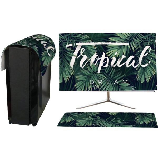 HIGHAWKモニターカバー セット PCカバー ディスプレイ キーボードカバー 防塵 保護 液晶 可愛い（葉C 19インチ）商品コード：49079597440型番：DNZ2サイズ：19インチカラー：葉C良質な綿と麻の混紡素材を採用、しっか...