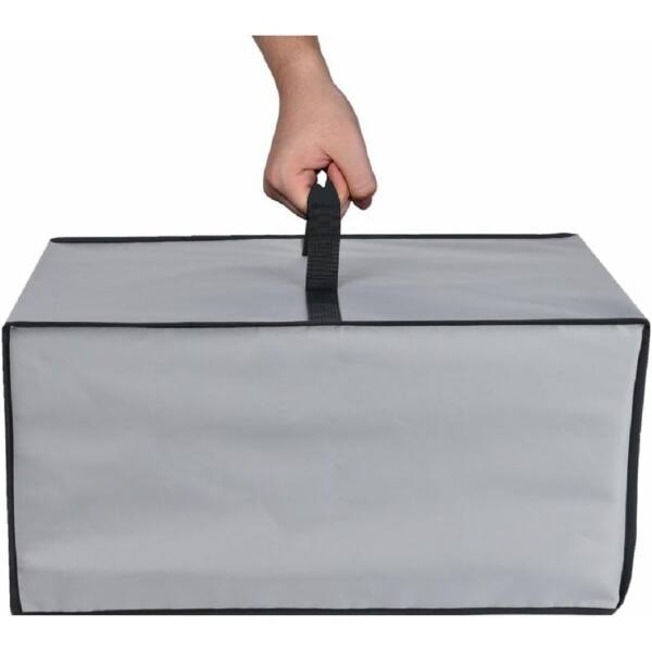 Amerbtech プリンターカバー 対応：エプソン PXーS155カバー プリンター保護ケース ダストカバー ほこり防止カバー ナイロン生地 防水 防塵 防静電 PCアクセサリ40CMX30CMX18CM (グレー)商品コード：49079...