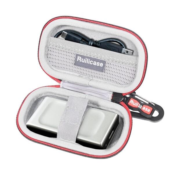 Ruilicase 収納ケース キングストン Kingston 外付け SSD XS2000/SXS2000/XS1000 500GB 500GB/1TB/2TB USB3.2 Gen2x2 対応 ストレージトラベルバッグ（ケースのみ）EV...