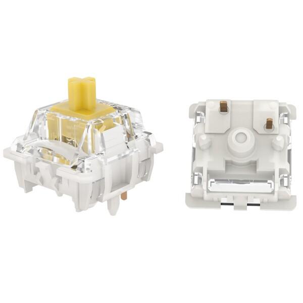 GATERON G Pro 3.0 Yellow スイッチ 潤滑済み 5ピン RGB リニア ゲーミングメカニカルキーボード用 (イエロー、35個入りボックス)商品コード：49079601003型番：KS-9Y10B050NW-Y51サイズ...