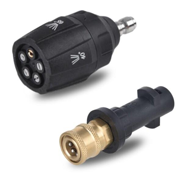 EDGE SHINE 高圧洗浄機 マルチスプレーセット ノズル ケルヒャー 対応 K MINI K2 K3 K4 K5 K7 JTK適合 (ES-005)商品コード：49081116210型番：ES-005サイズ：108ccカラー：ブラック...