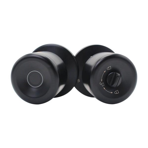 docooler スマートドアロック 指紋認証ドアハンドル 生体認証キーレスエントリー APPコントロールキーアクセス付き 20指紋認証 木製オフィスホームドア用 厚さ35〜55mm (黒)商品コード：49081116227型番：dov18...