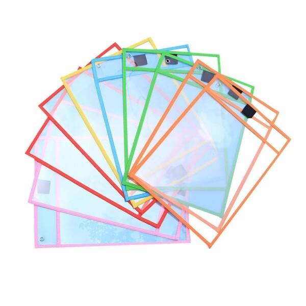 ROMISBABA ホワイトボード用ポケットスリーブ、チケットホルダー、再利用可能な透明プラスチックシートプロテクター、教師用学校教室用品商品コード：49081116979型番：31123T9NFW475AF4VA7サイズ：35.5X25....